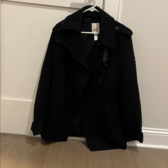 Diesel | Jackets & Coats | Diesel Mens Classic Black Peacoat | Poshmark